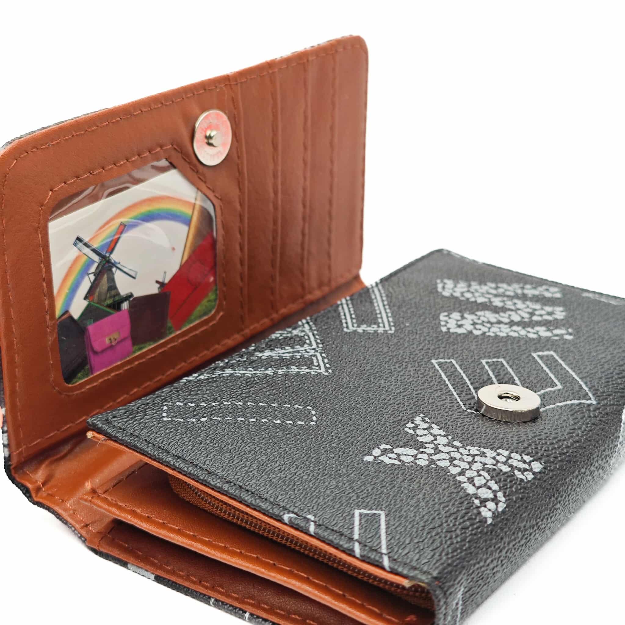 Medium Size Wallet Foldable Wallet For Women's Fashion short wallet ...