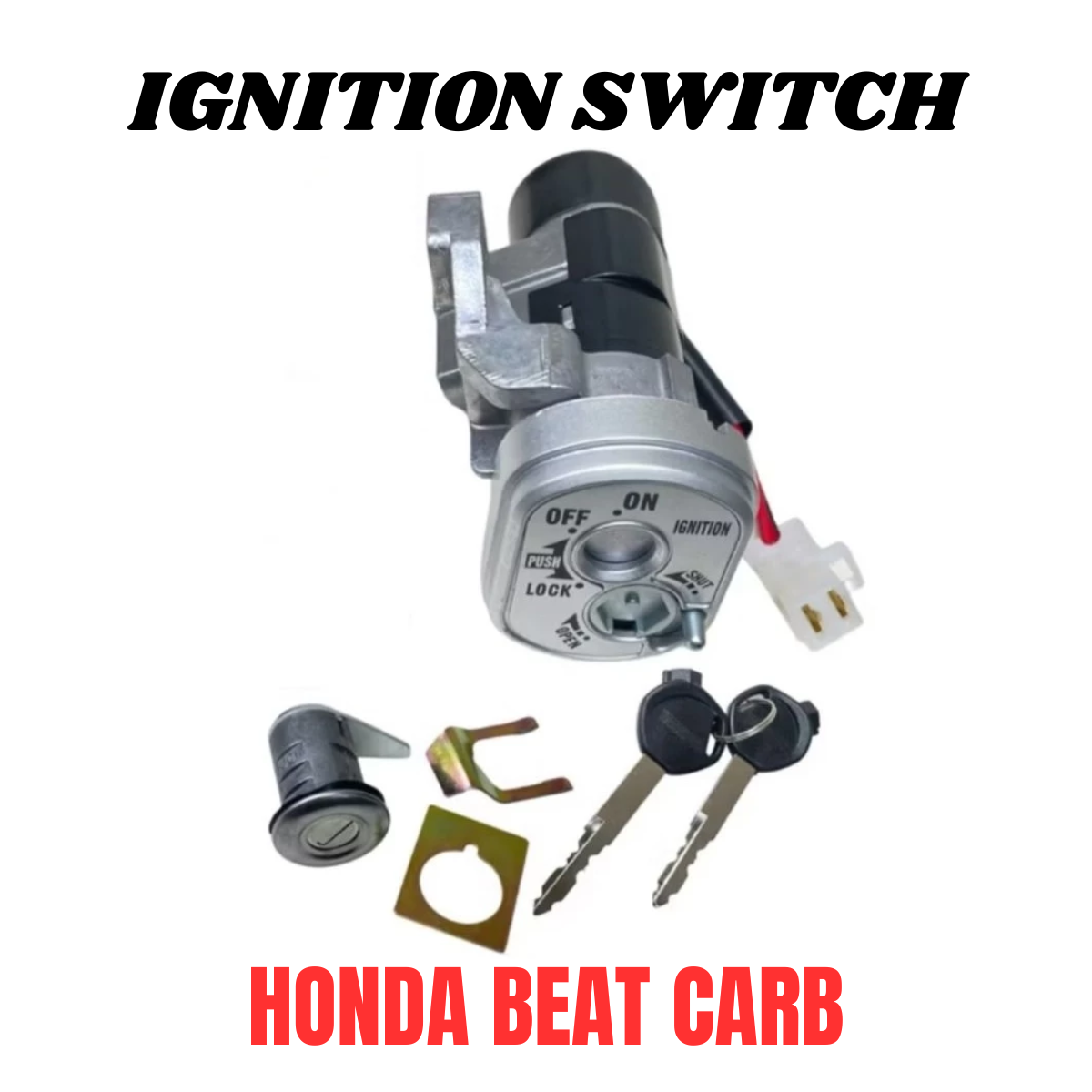 HONDA BEAT CARB IGNITION SWITCH SET IGNITION KEY SET MOTORCYCLE PARTS ...