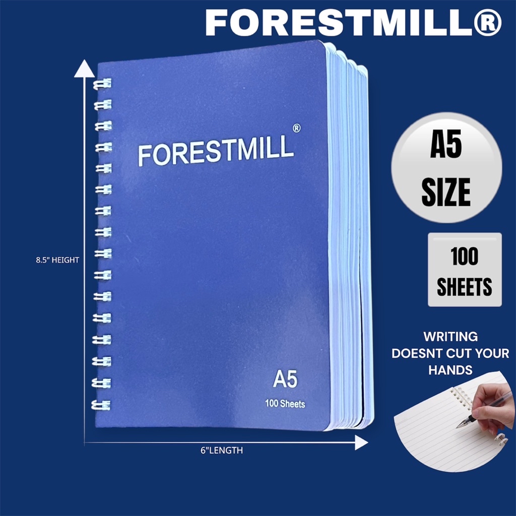 FORESTMILL® SPIRAL DOUBLE LOOP WIRE NOTEBOOKS | Shopee Philippines