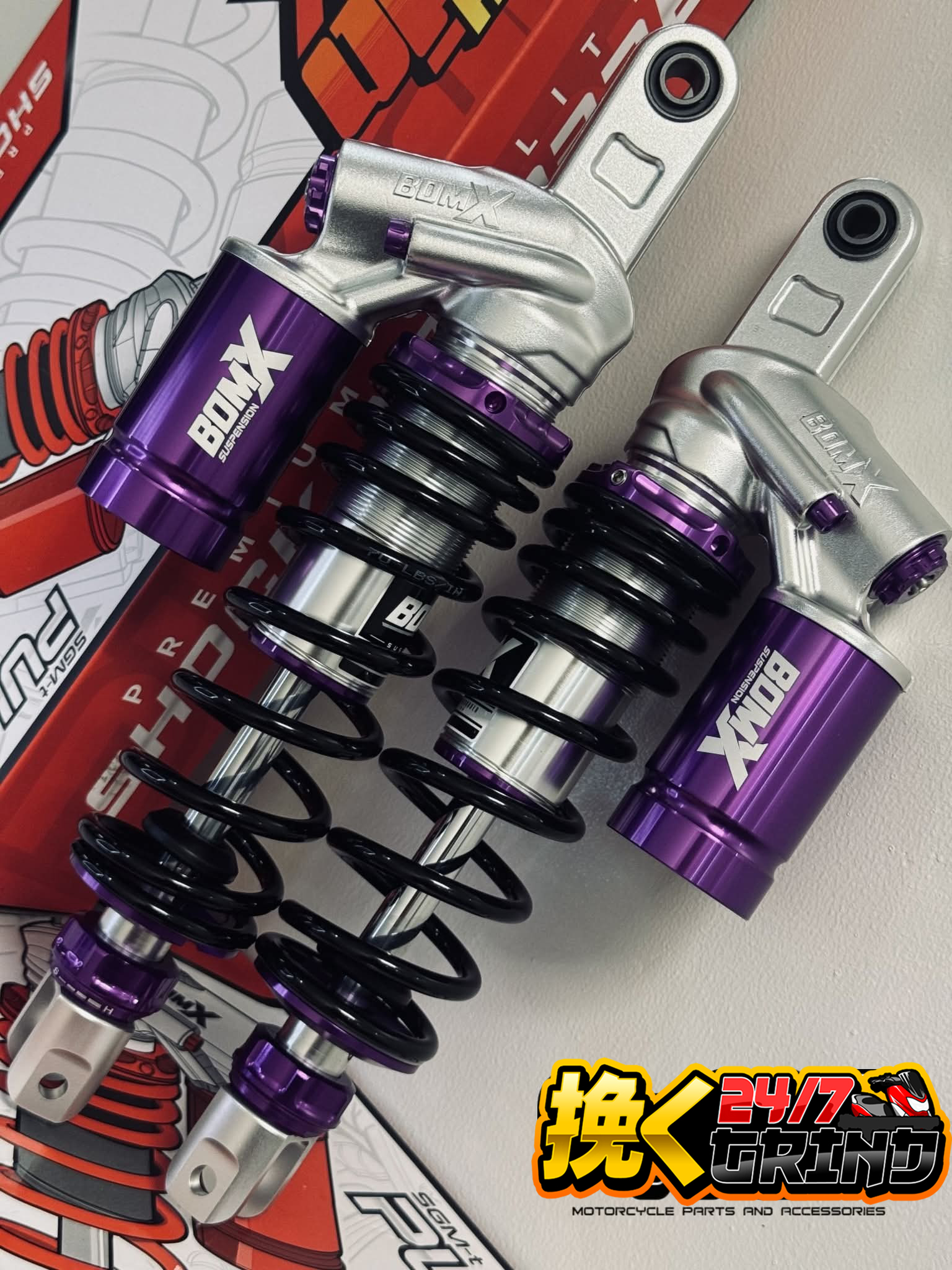 PULSE BomX Suspension 305MM Nmax v1 v2/Aerox v1 v2 FULLY ADJUSTABLE ...