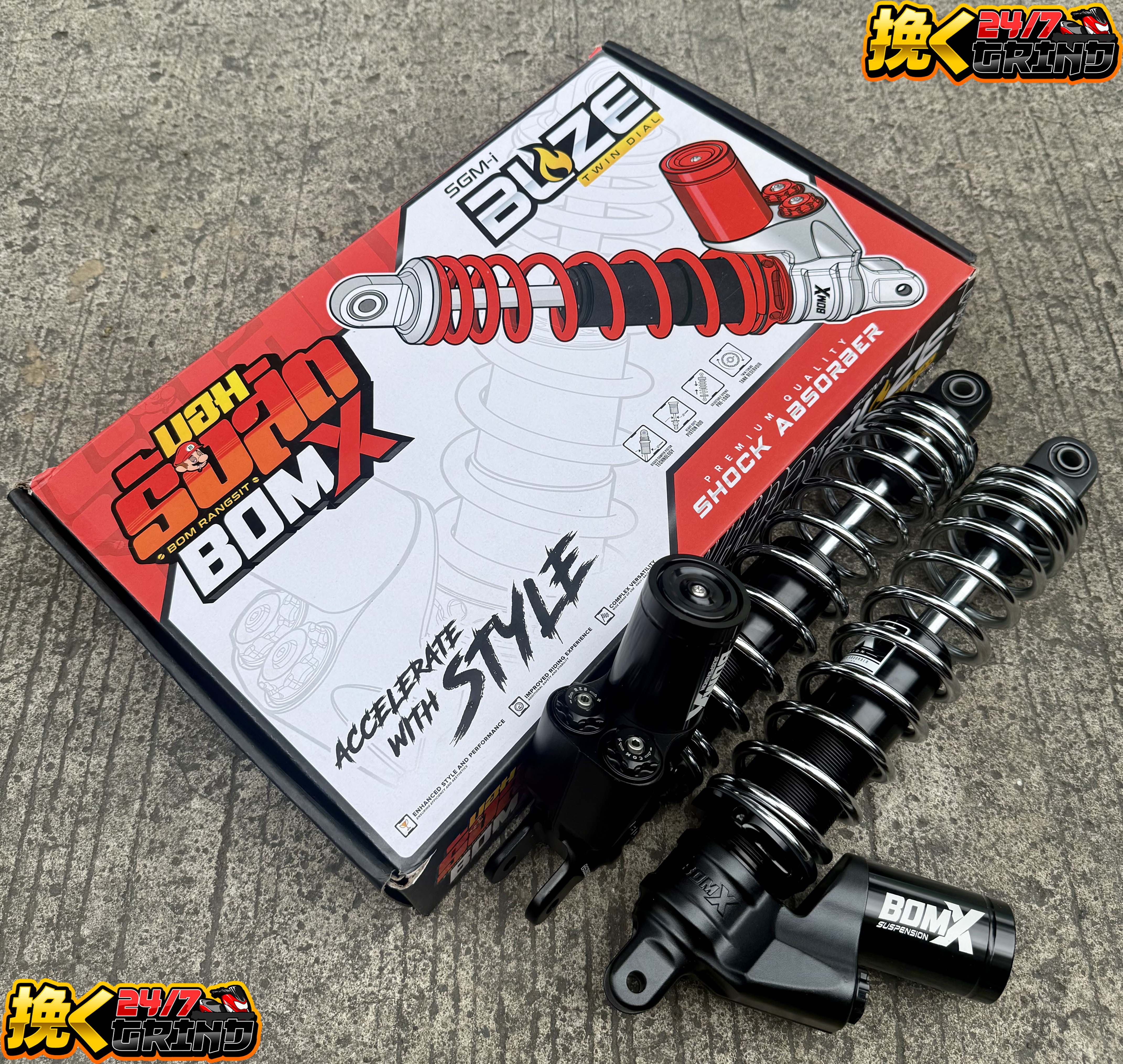 BLAZE BOMX Suspension 365mm ADV150/ADV160/PCX 150/PCX 160 | Shopee ...