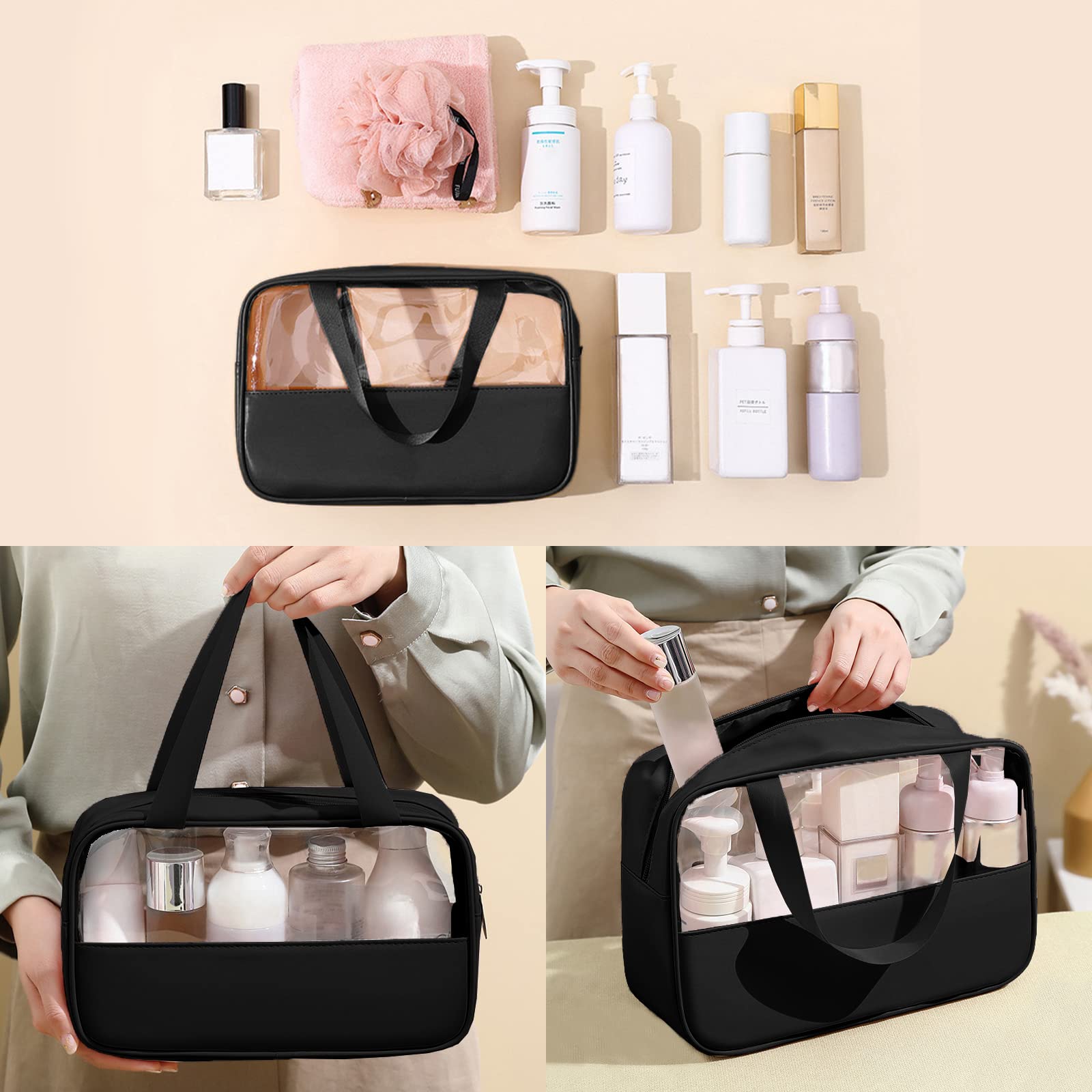 Bella Waterproof Cosmetic Travel Bag Large Capacity Cosmetic Makeup ...