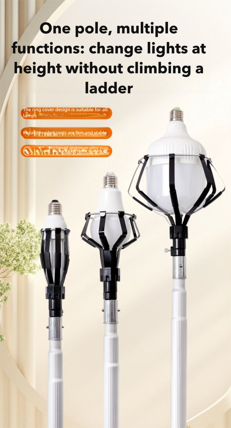 Portable Light Bulb Changer Bulb Installer Telescoping Pole Removal ...