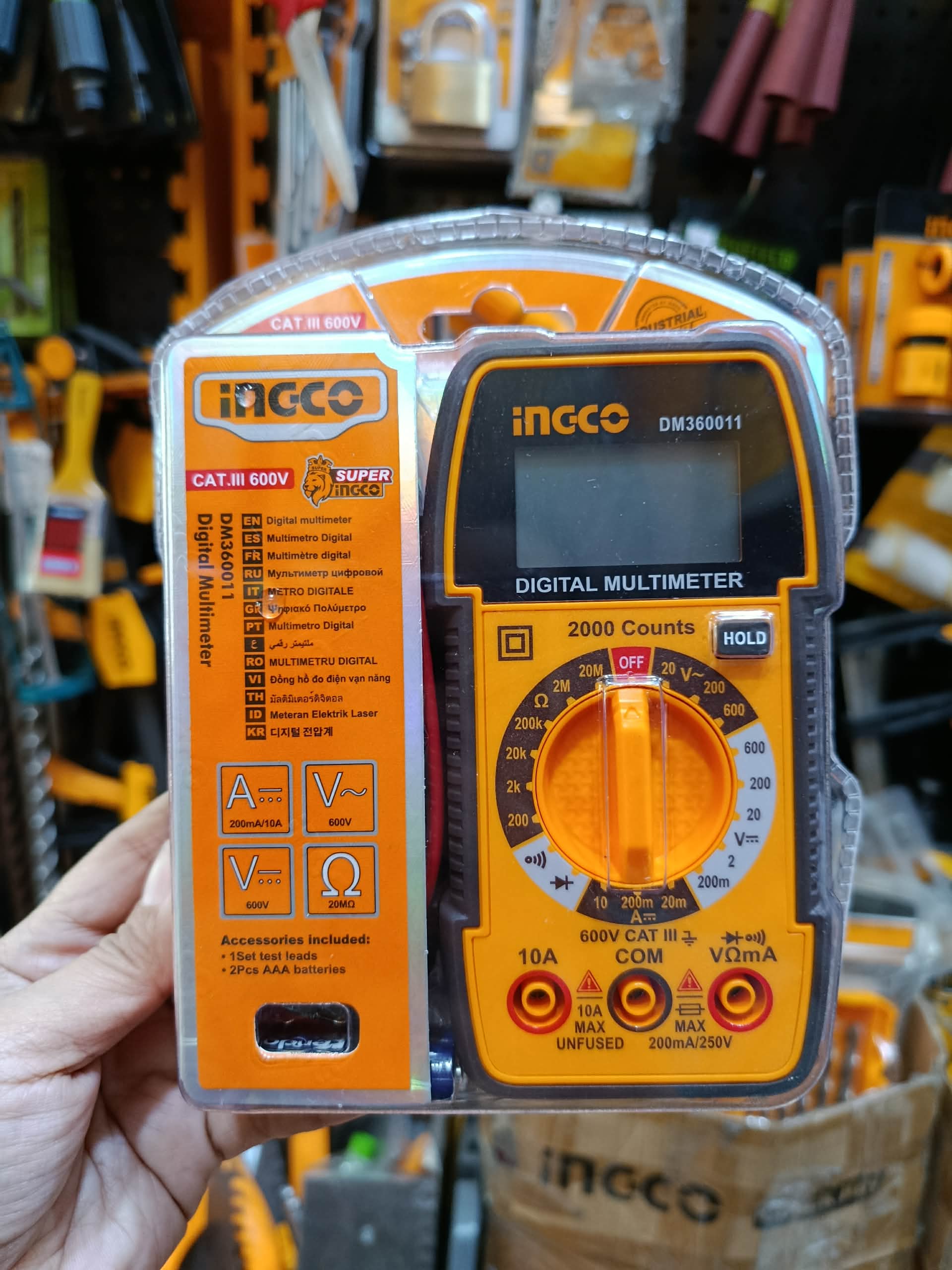 INGCO 600V Digital Multimeter DM360011 | Shopee Philippines