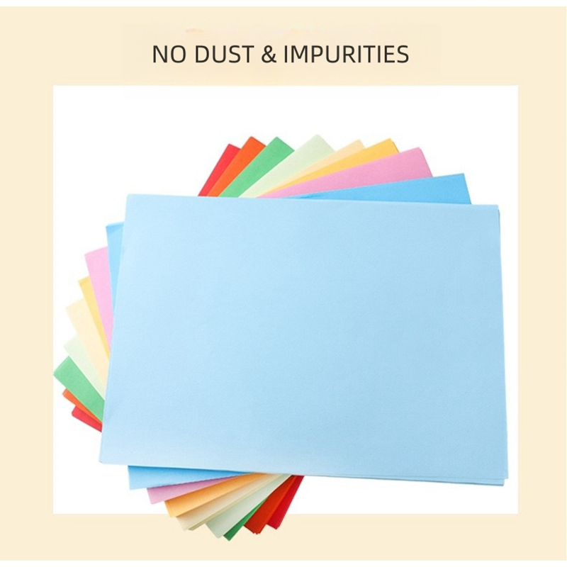 A4 Color Paper Set 100 Sheets with Design Long Paper Color Paper ...