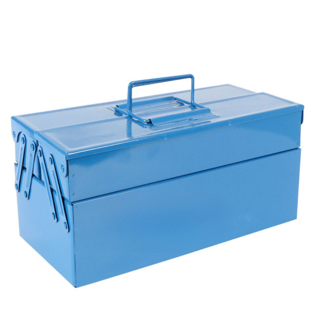 Heavy-Duty Metal Toolbox Large Storage Tin Case | Shopee Philippines