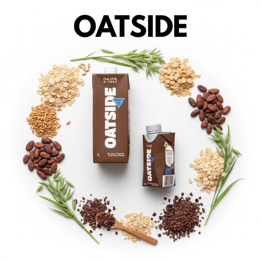 OATSIDE Chocolate Oat Milk 1L & 200mL Pocket Packs Half Cases – Plant ...