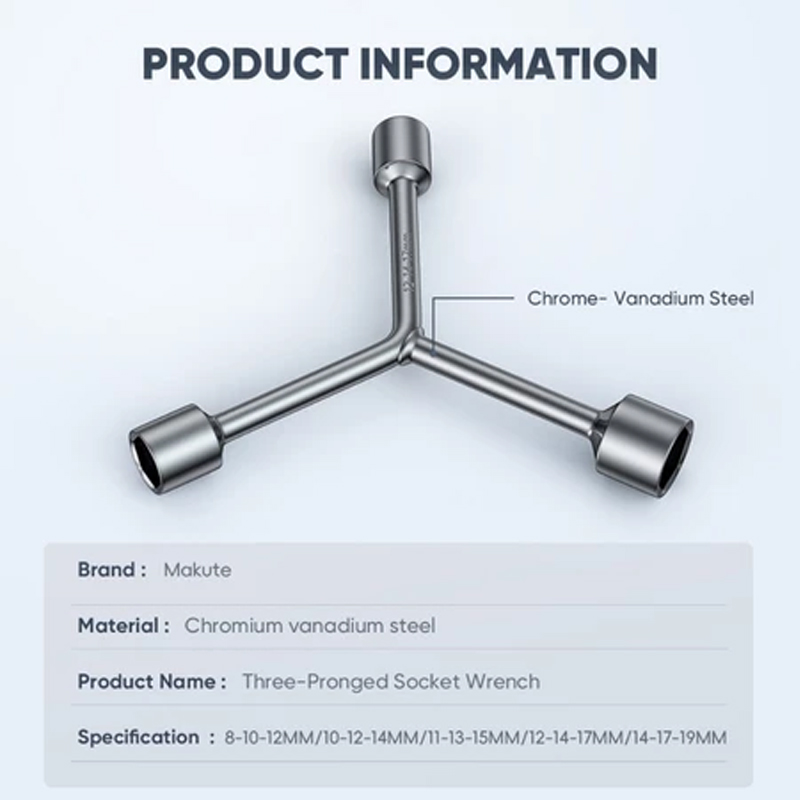 Kopo Y-Triangle Socket Wrench Tire Lug Wrench Auto Repair Wrench Tool ...