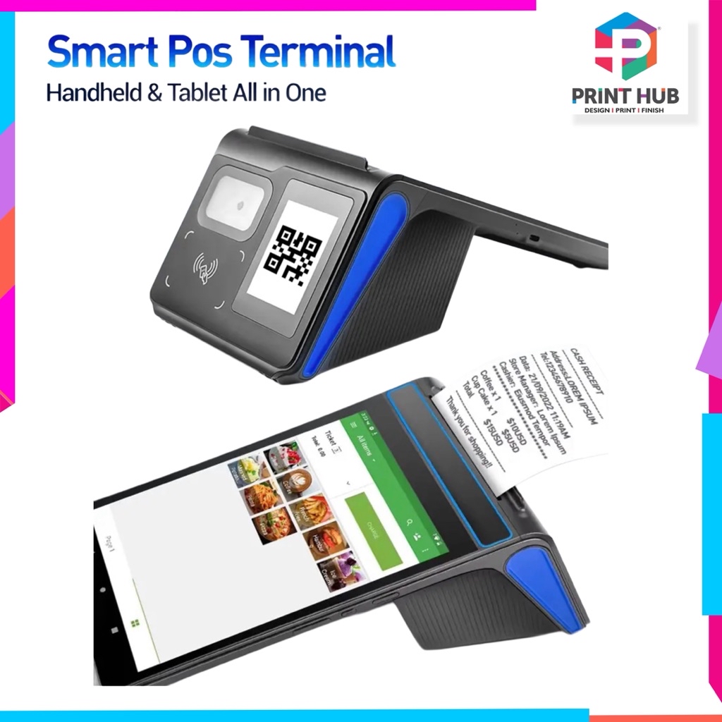 Handheld POS Smart Android 12 Machine 8” Touchscreen | All-in-One ...