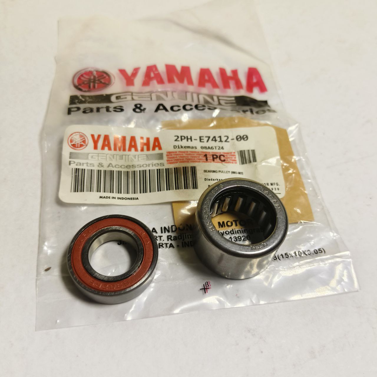 Torque Drive Bearing Mio i125/M3/SZ/Soul i125 GT/Mxi125. 2PH-E7412-00 Yamaha Genuine OEM CVT PT ...