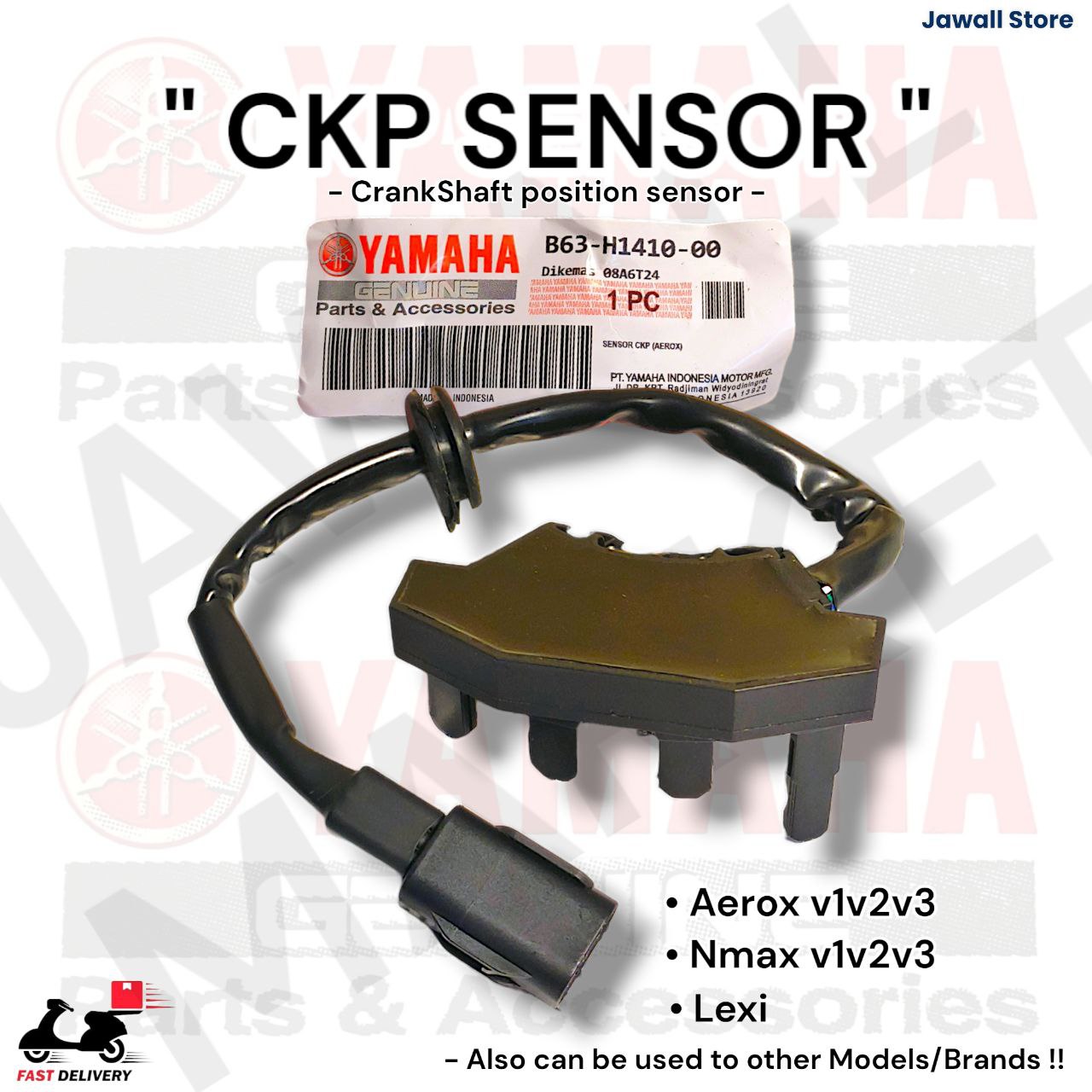 CKP Sensor Aerox, NMax. B65-H1410-00 Yamaha Genuine OEM Crankshaft ...