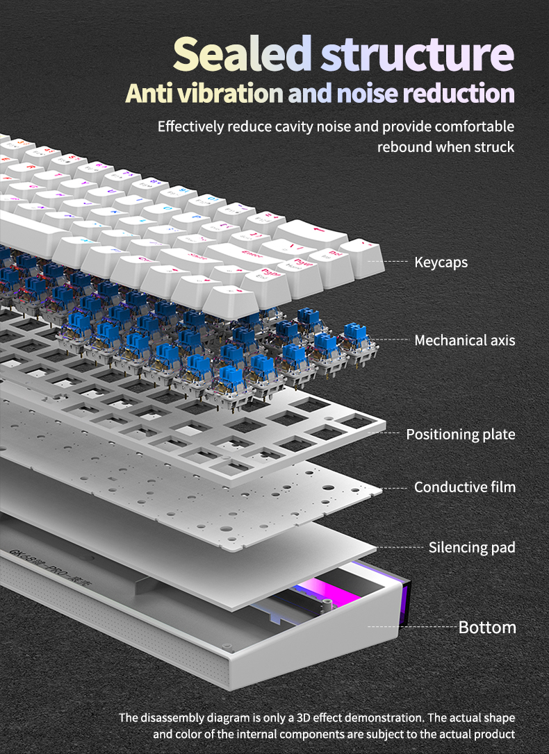 Zeus x Raiku GK68 68Keys RGB Wired Mechanical Gaming Keyboard Compact ...