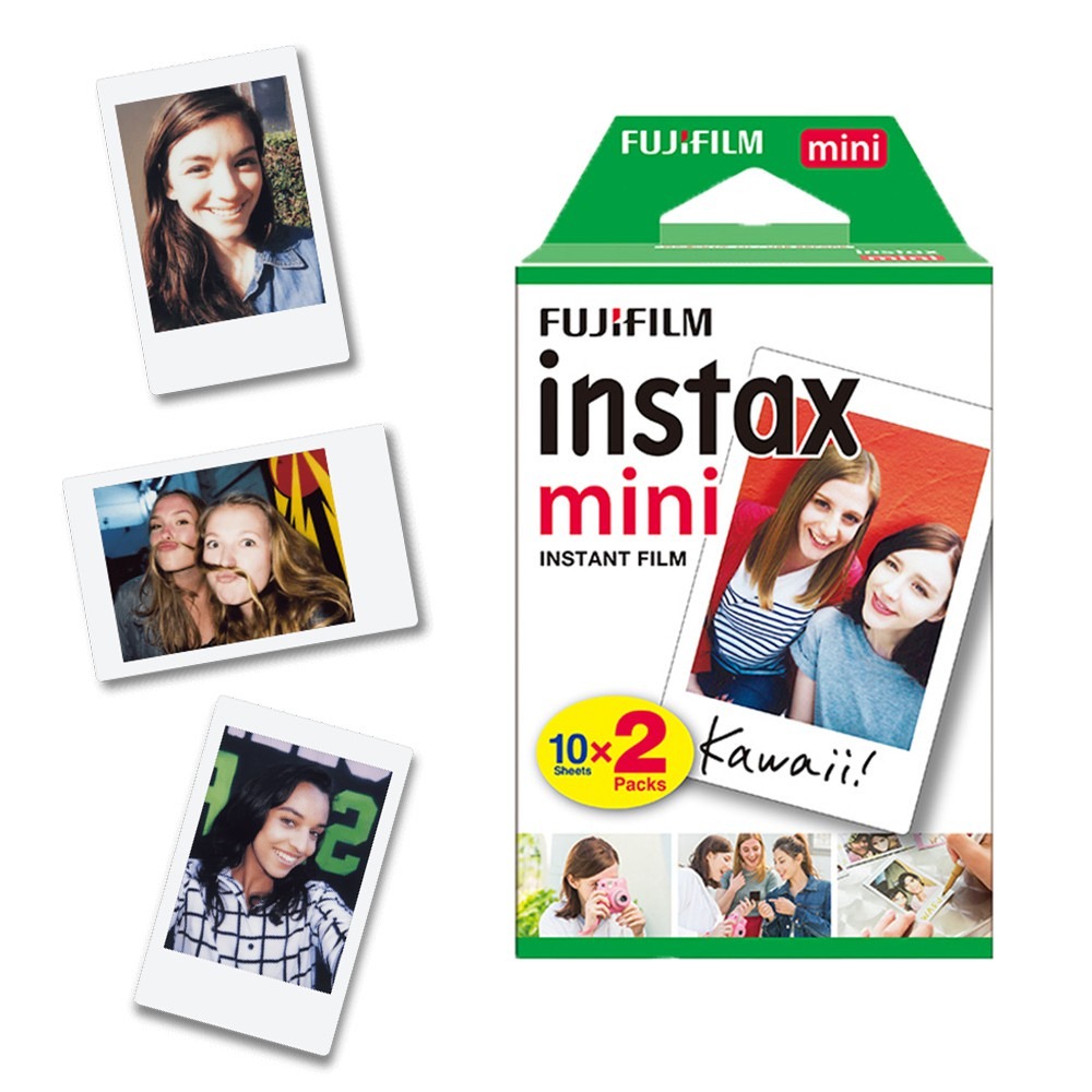 20 Sheets Fujifilm Instax Mini Film - Classic White Border (2 PACKS ...