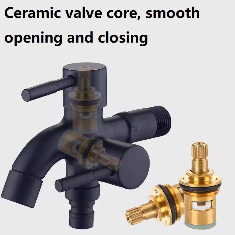 SUS304 Stainless Steel Two-Way Faucet 1 In 2 Out Wall-Mounted Valve for ...