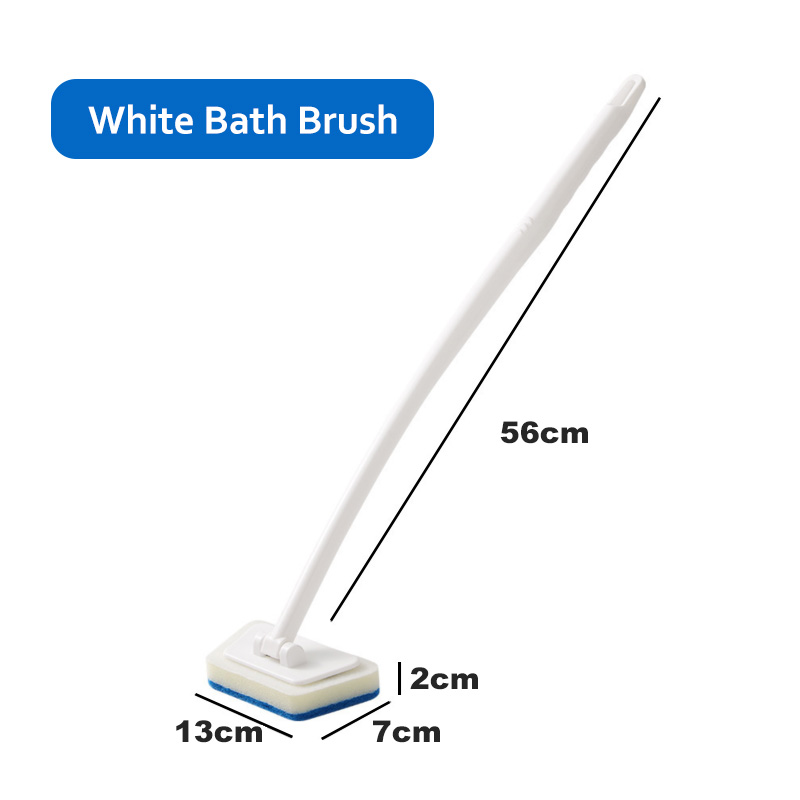 Bathroom Cleaning Brush with Rotating Head Multifunctional Long Handle ...