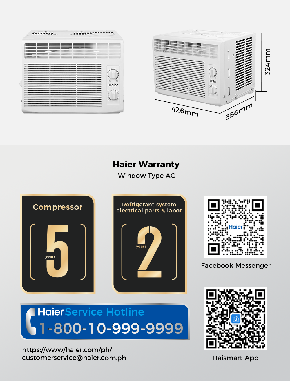 [NEW] Haier HW-06MCQ33 0.6 HP Chill Cool Window Type Aircon for Small ...