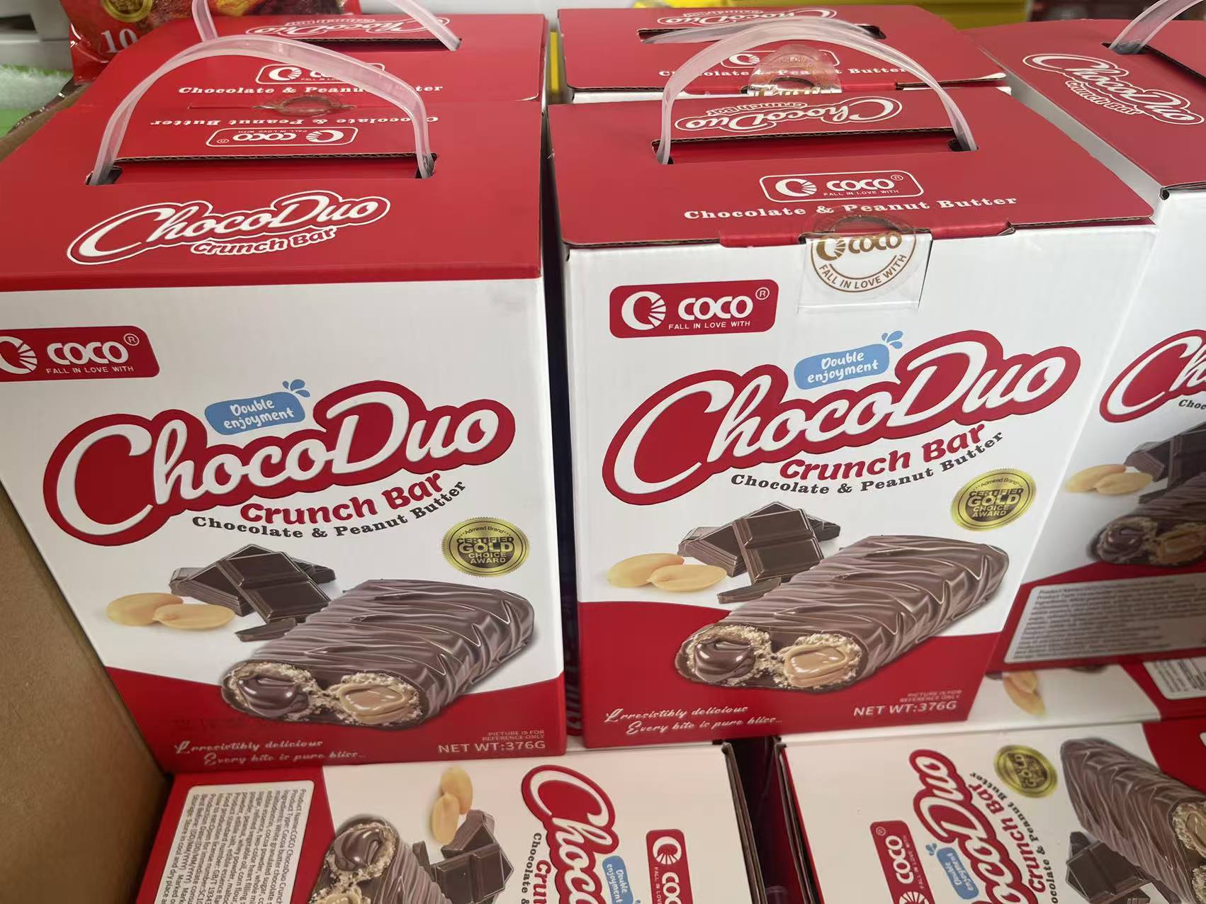 Choco Duo Crunch Bar chocolate and peanut butter 376g | Shopee Philippines