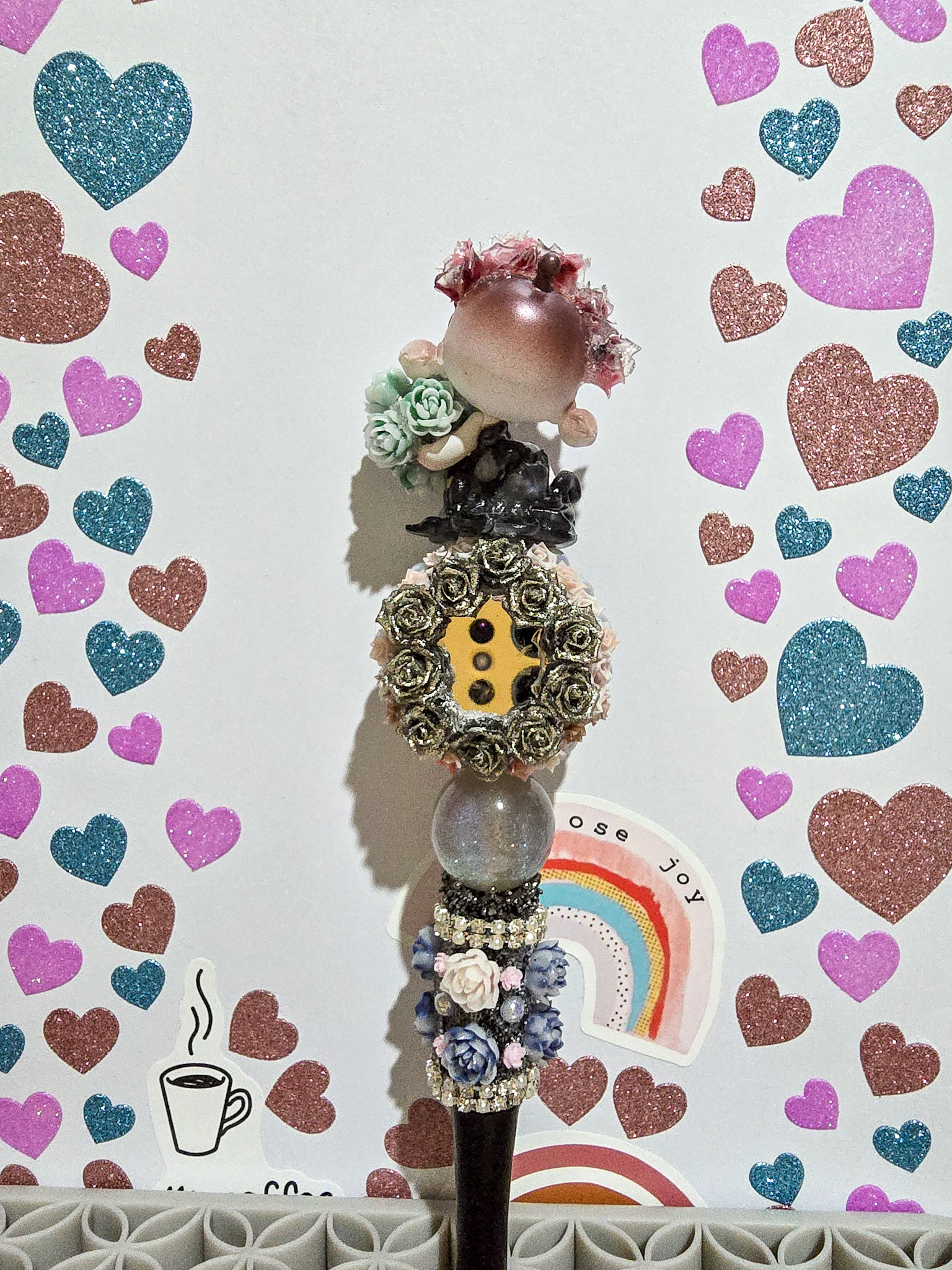 Customized Beaded Pen Skullpanda Design | Personalized Pen for Writing ...