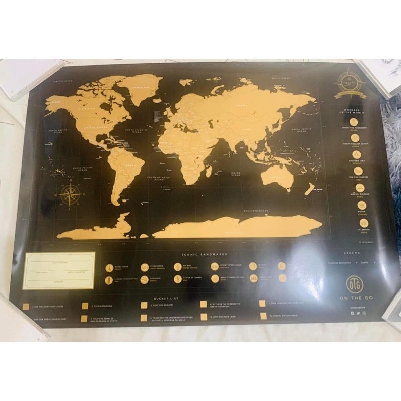 Philippines and World Scratch Map High Quality | Shopee Philippines