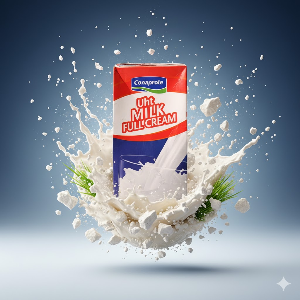 CONAPROLE Full Cream Milk 1L x12 – Long Life UHT Milk for Daily Use ...