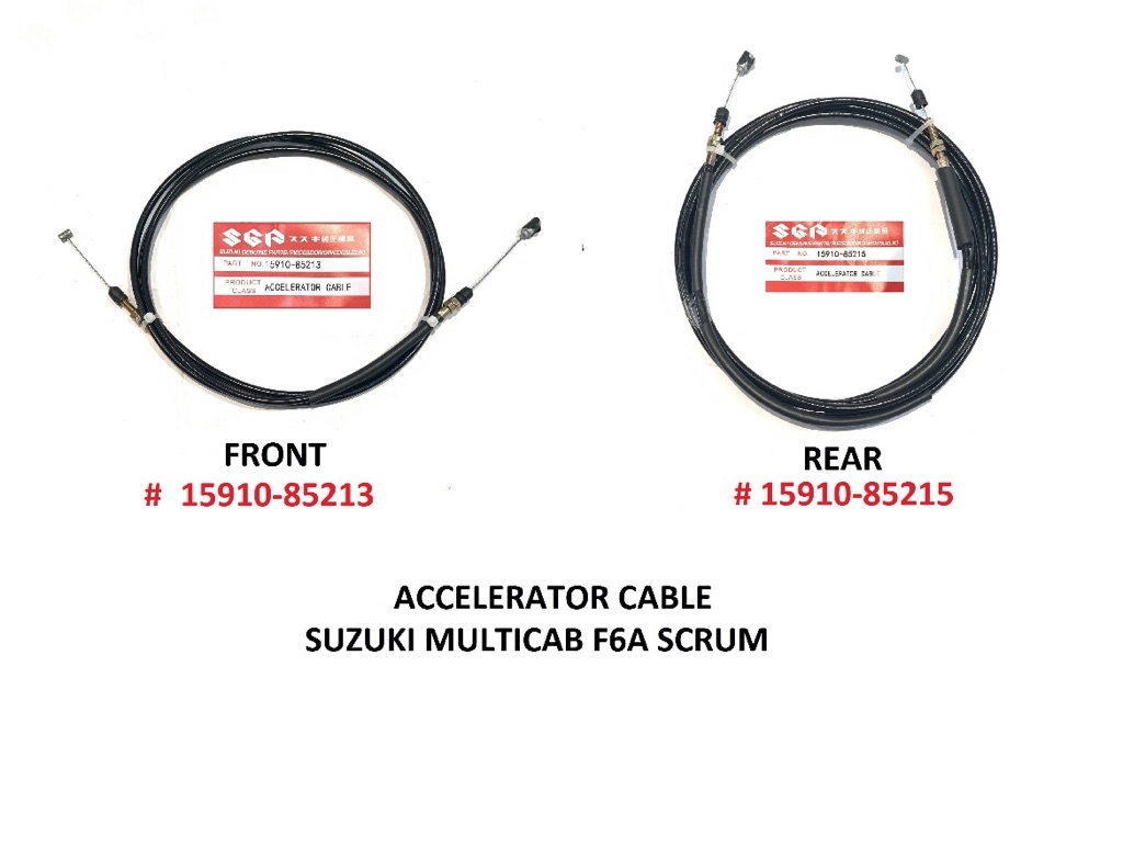 ACCELERATOR CABLE F6A SCRUM ( FRONT #15910-85213 / REAR #15910-85215 ...