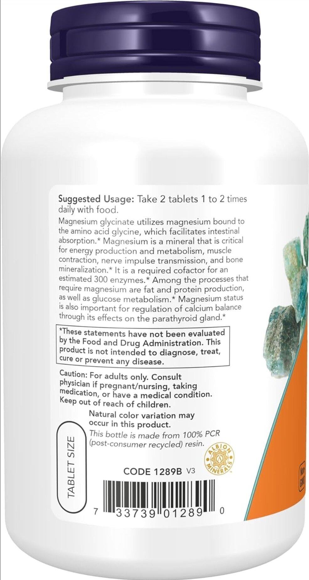 Magnesium Glycinate, NOW Foods Magnesium Glycinate, High Absorption ...