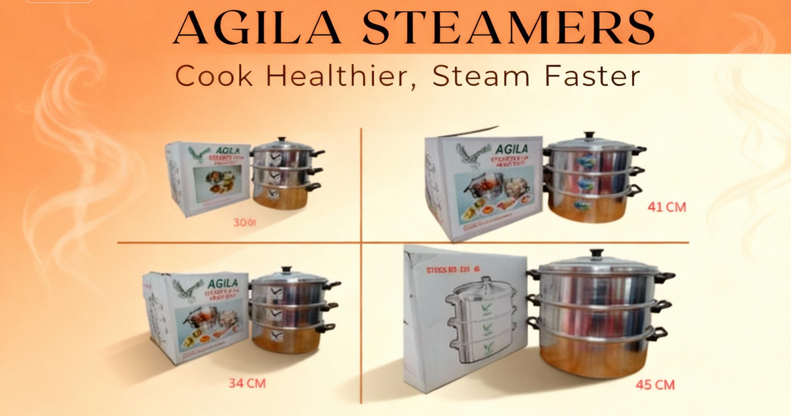 45CM AGILA STEAMER , HEAVY-DUTY STAMER , STEAMER FOR PUTO , STEAMER FOR ...