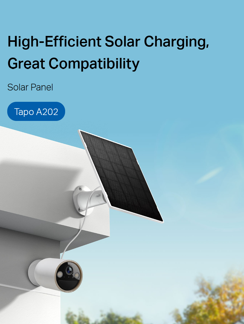 TP-Link Tapo A202 High-Efficiency Non-Stop Power Supply Solar Panel | Shopee Philippines