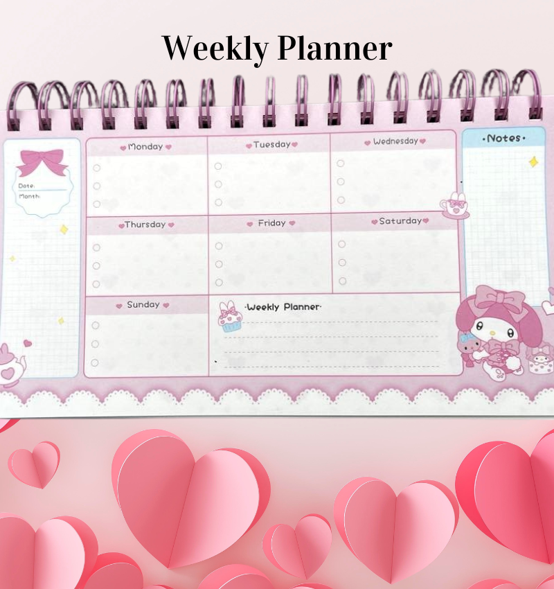 (Positivity) Kuromi / My Melody planner | Shopee Philippines