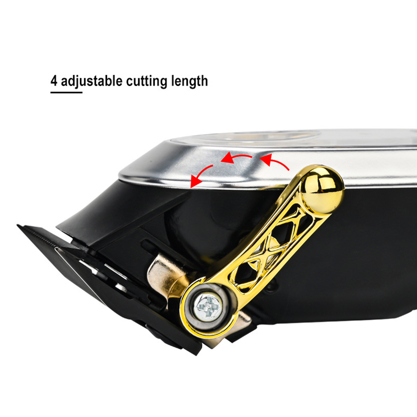 WMARK NG-130 Professional Design Hair Clipper Wireless Charging Barber Full Transparent Hair ...