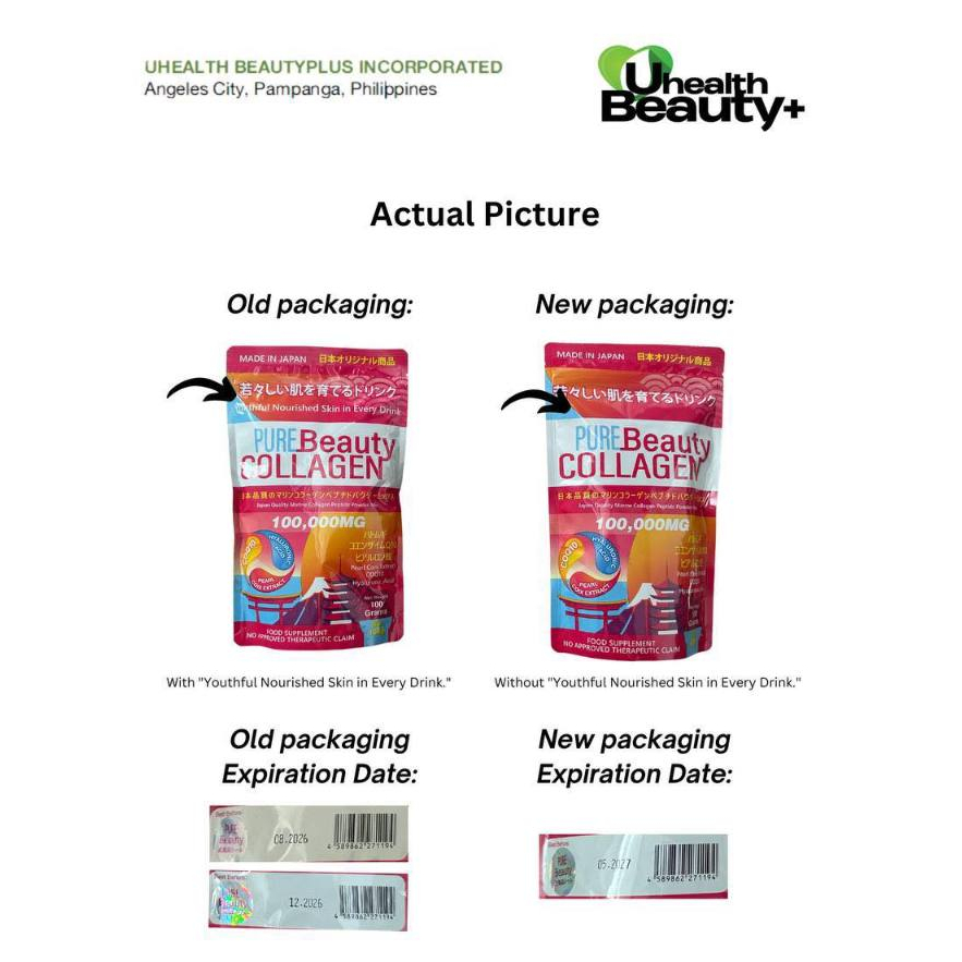 ORIGINAL Pure Beauty Collagen Powder 100,000mg PBC PureBeauty Collagen ...