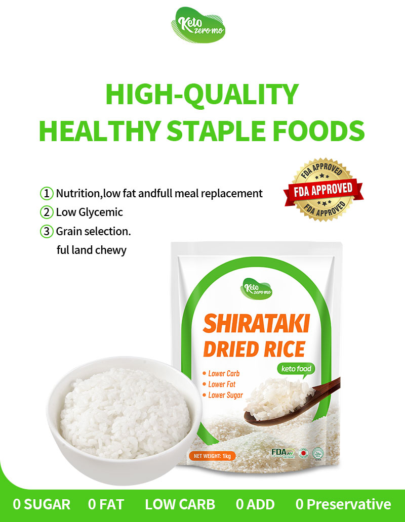 5KG Rice Shirataki Dry Rice Shiritaki Rice Original Low Carb Konjac ...