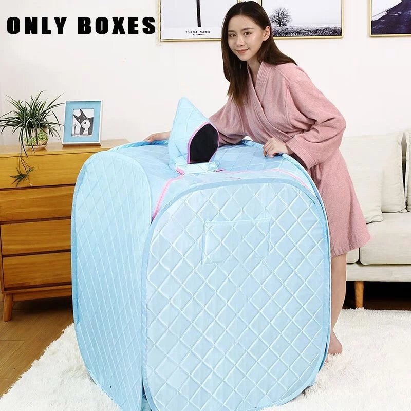 Double Sauna Steambath Portable Foldable Steam Sauna Sweat Box Home ...