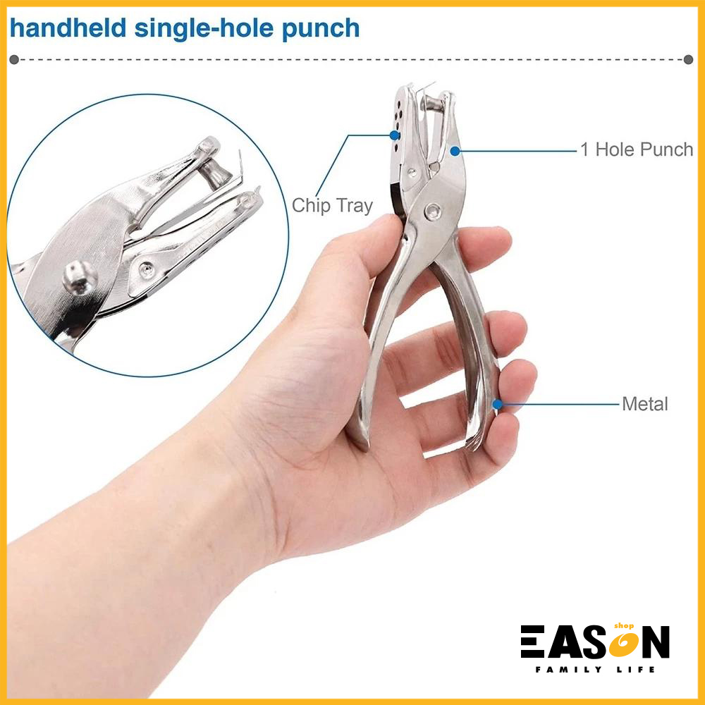 CONCISE HOME COD 1/3/5 Pcs Good Metal Single Hand Held Hole Punch ...