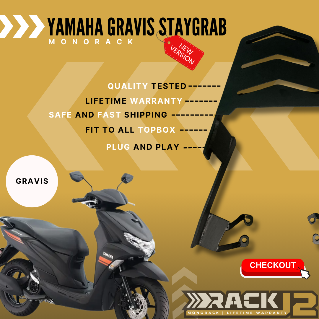 New Yamaha Gravis V1 Stay Grab RackJ2 Monorack Bracket Heavy Duty ...