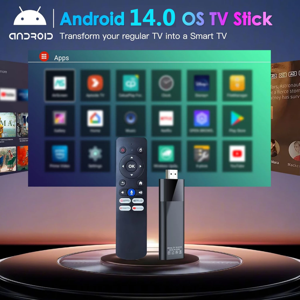 YAMY Android TV box TV Stick Smart Chromecast Android 14.0 with WiFi 2.4/5GB 8+128GB 4K/8K ...