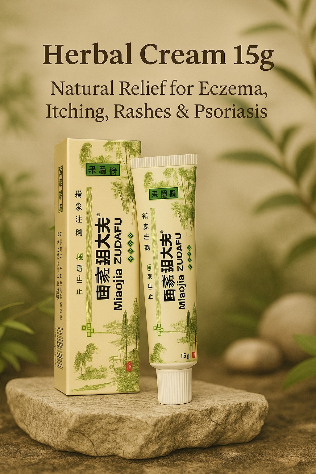 Herbal Cream 15g – Soothing Relief for Eczema, Itching, Rashes ...