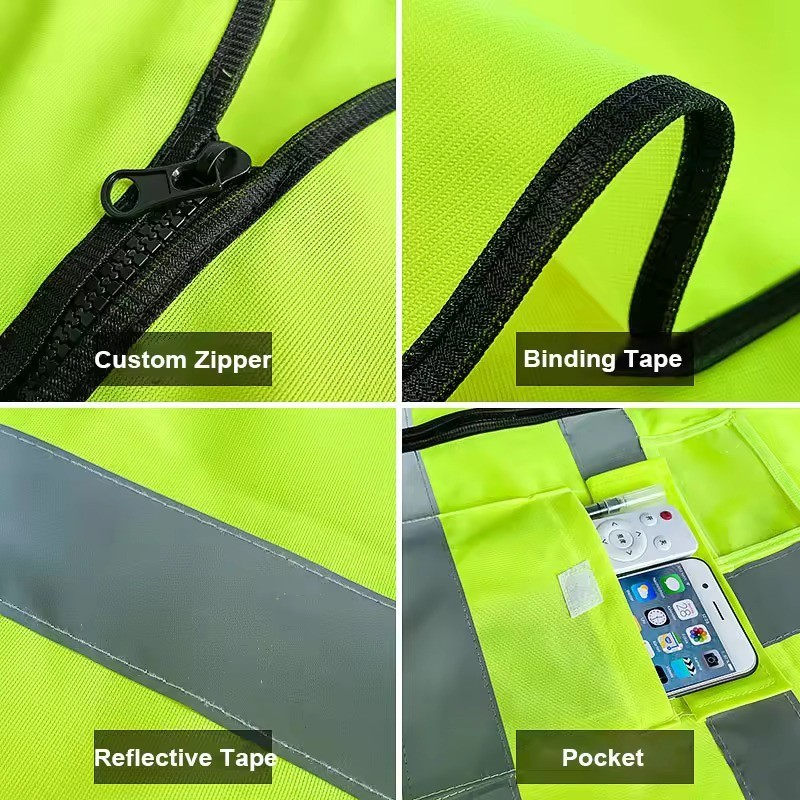 Best Reflector Safety Vest with Pocket Warning Reflectorized Vest ...