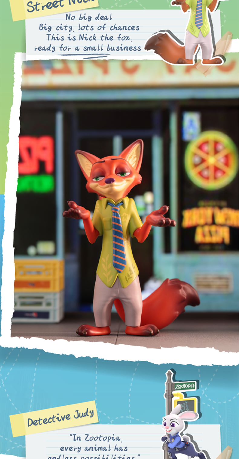 TOP TOY Disney Zootopia Judy & Nick Story Series Figures Blind Box ...