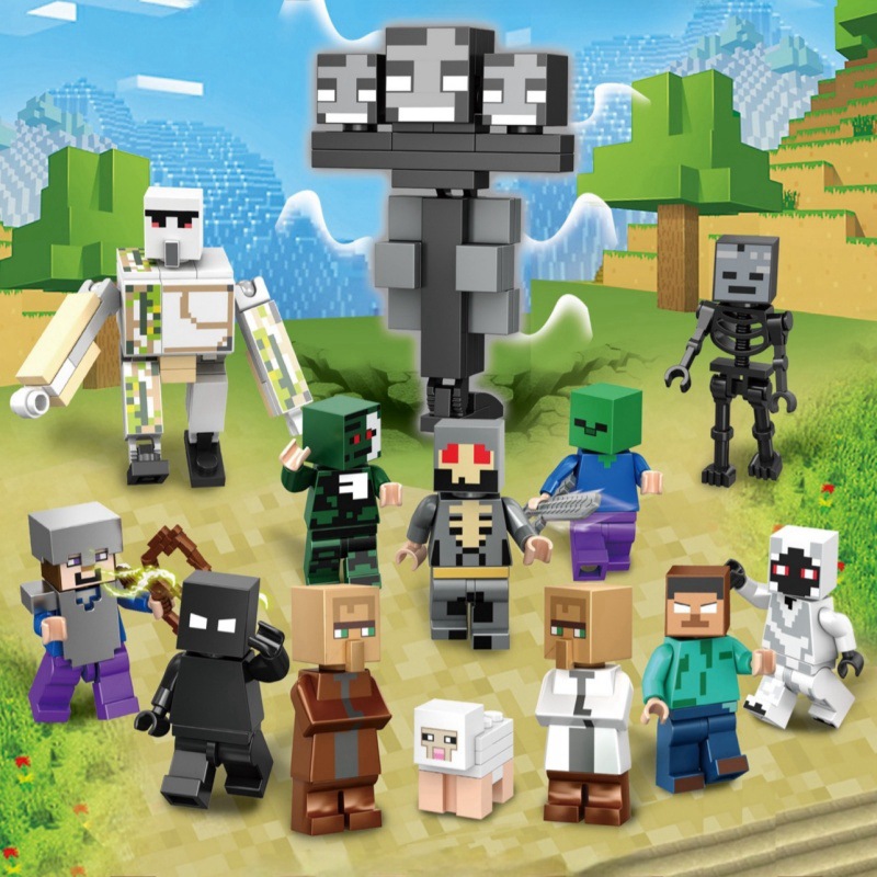 6-IN-1 My Word Village DIY Toy Set Minecraft Building Blocks Set ...