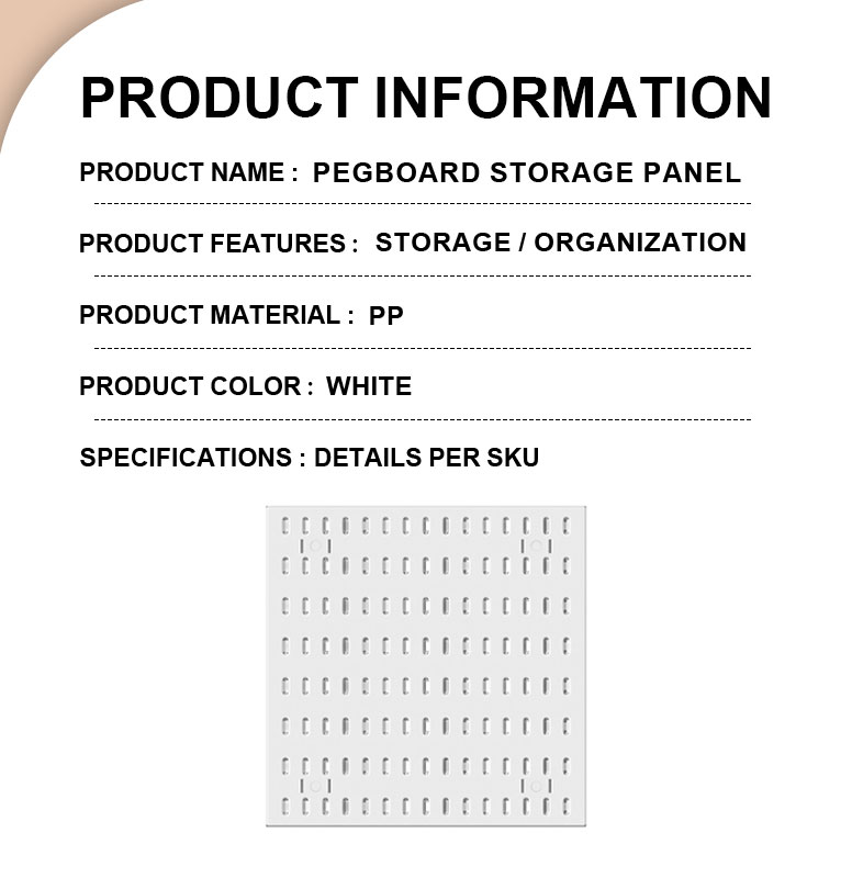 Pegboard Wall Organizer No Punching DIY Accessories Shelf Gaming Room ...