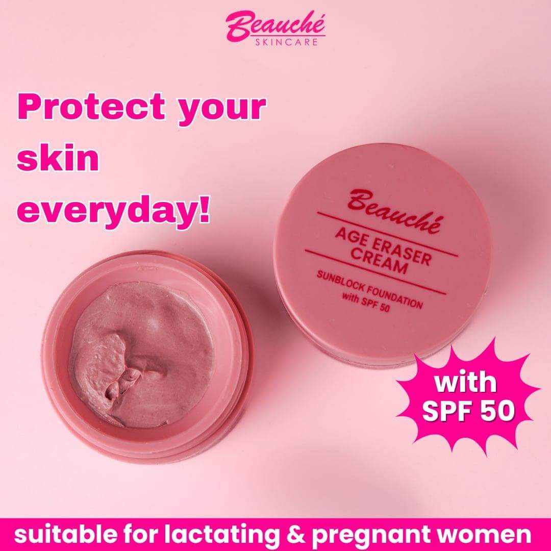 BEAUCHE AGE ERASER CREAM 10g -3pcs | Sunscreen Foundation with SPF 50 ...