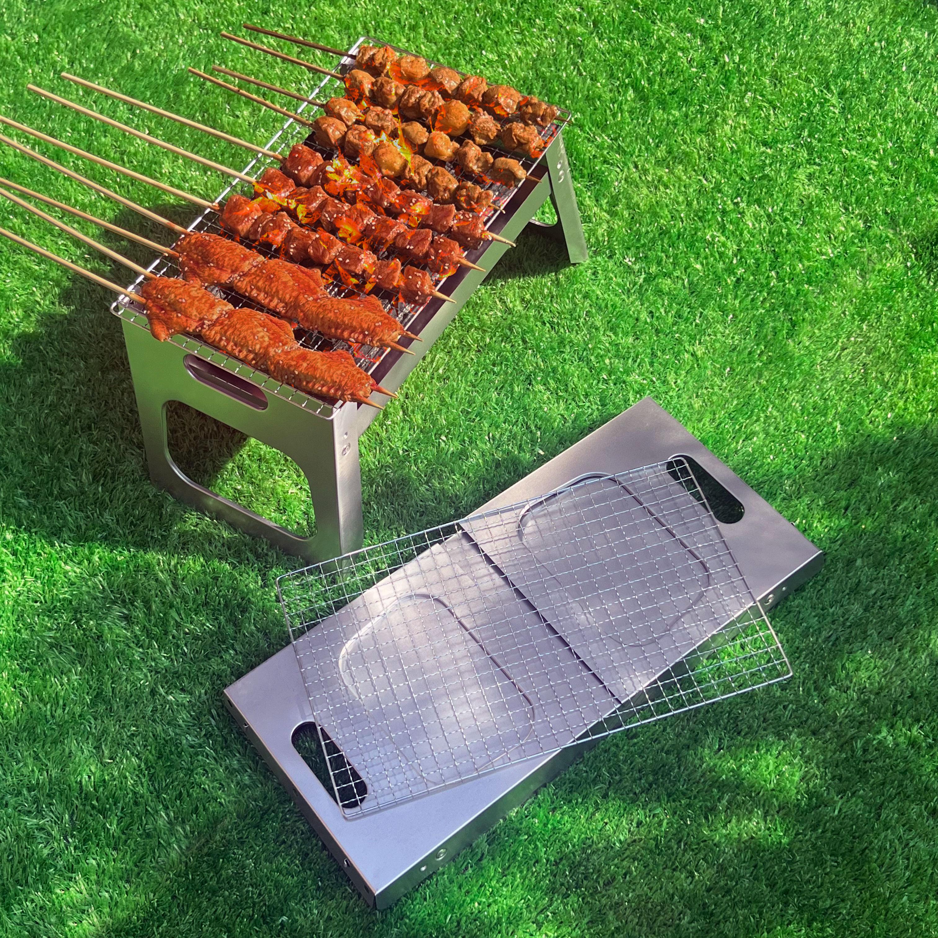 Household Square Wood Stove Portable Outdoor Camping Multifunctional ...