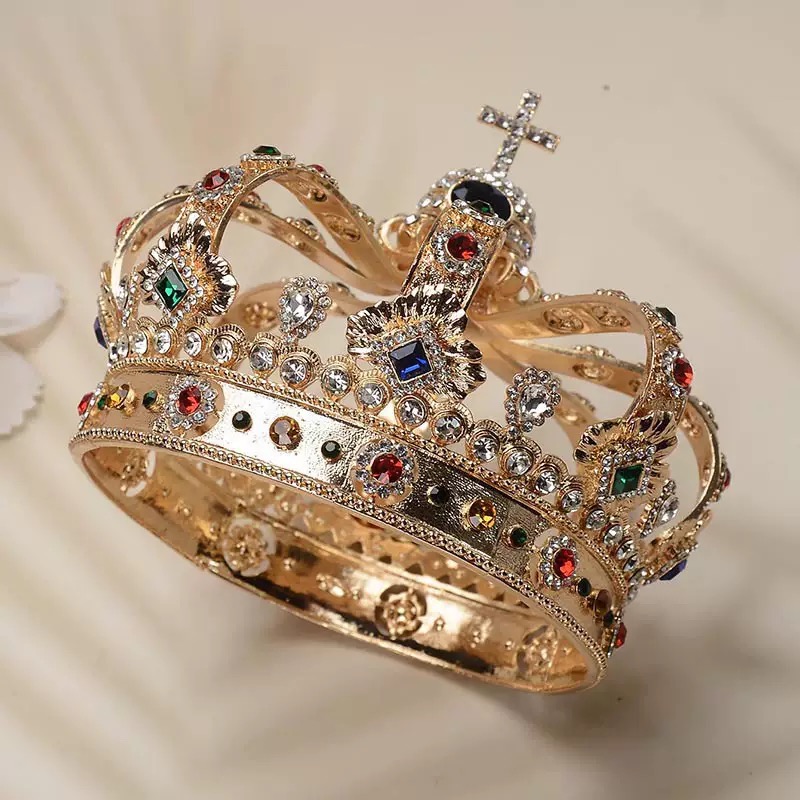 Crown for Virgin Mary Santo Nino European Medieval Vintage Crown Round ...