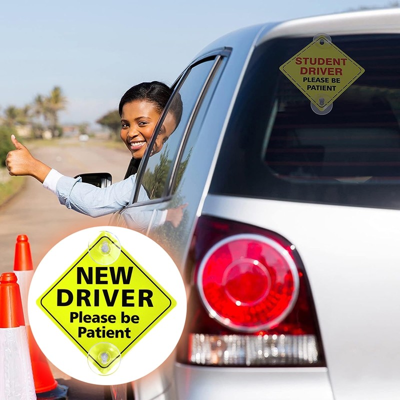 Novice Driver Emblem, 12.5x12.5cm Prominent New Driver Sticker, High ...