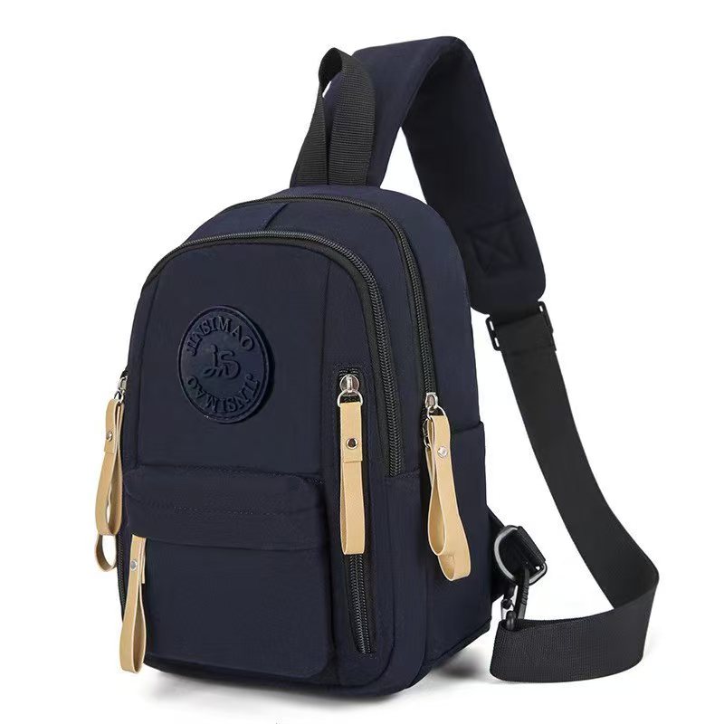 CJT BAG #4066 UNISEX NYLON BODY BAG CROSSBAG MULTI-POCKET ADJUSTABLE STRAP 4ZIPPER WITH SIDE ...