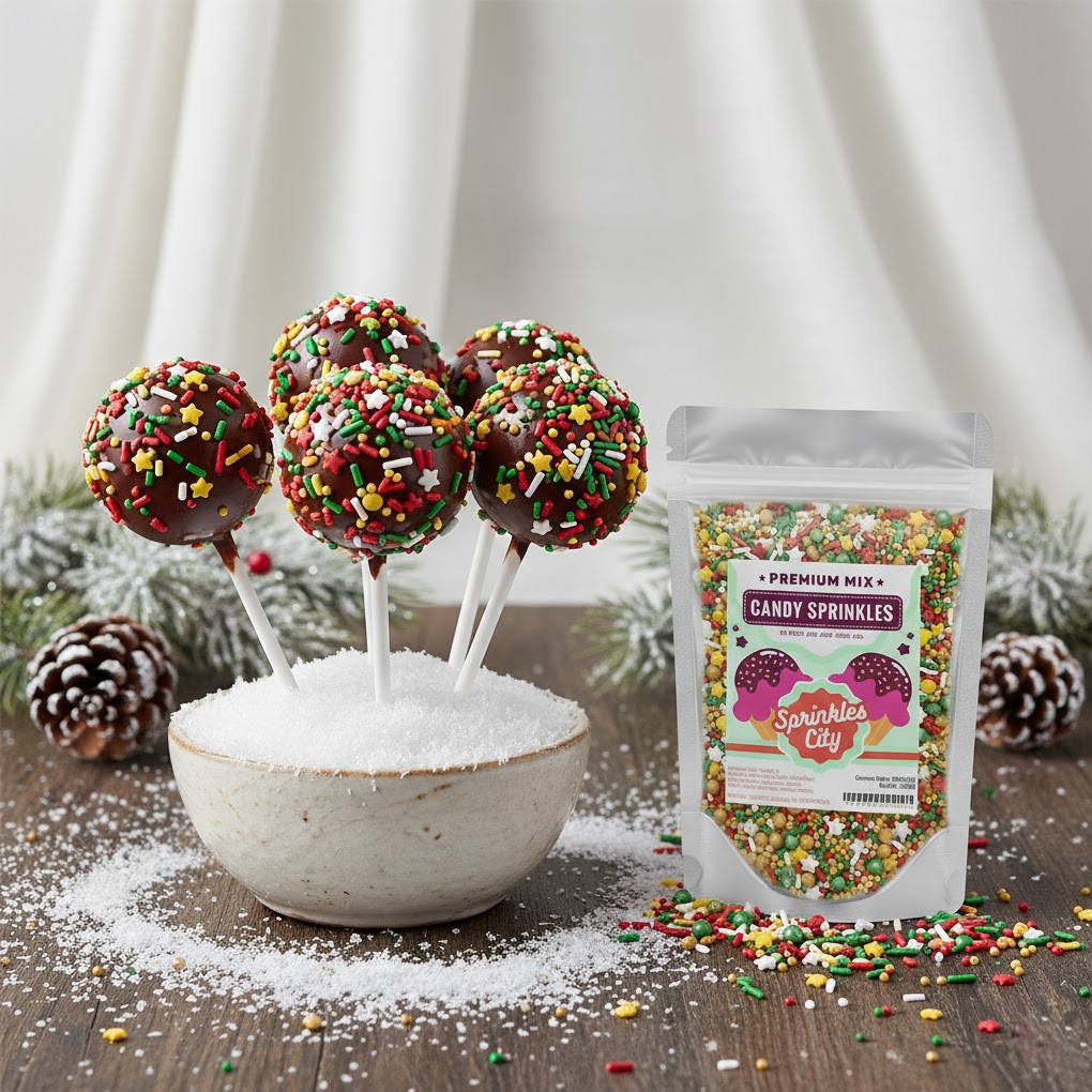Kris Kringle Christmas Candy Sprinkles Mix - Edible Decor Candy Cake ...