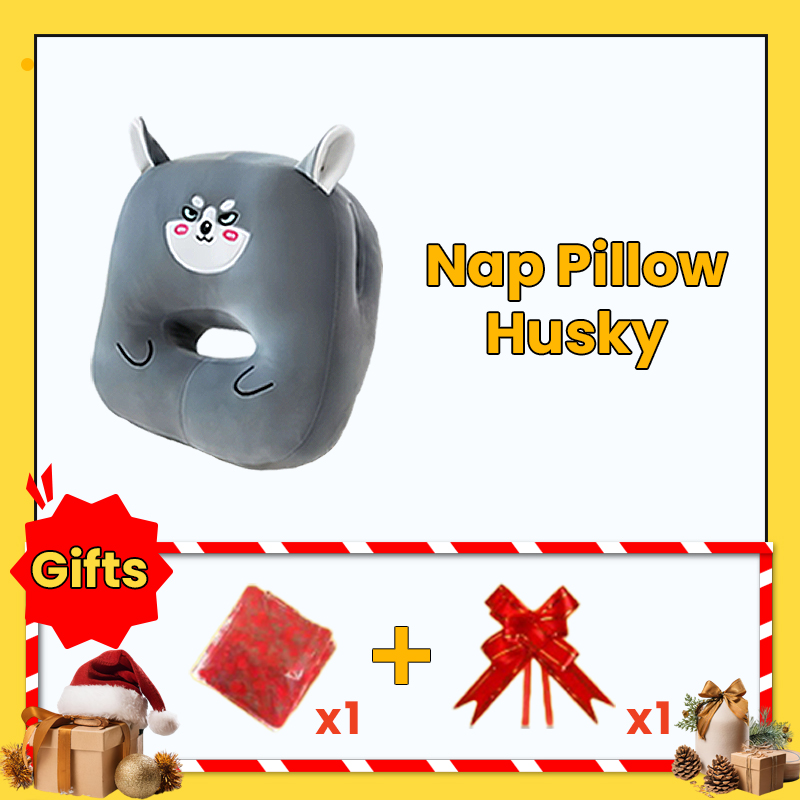 Travel Neck Nap Pillow 35x32x5cm Cartoon Character Ergonomic Office ...