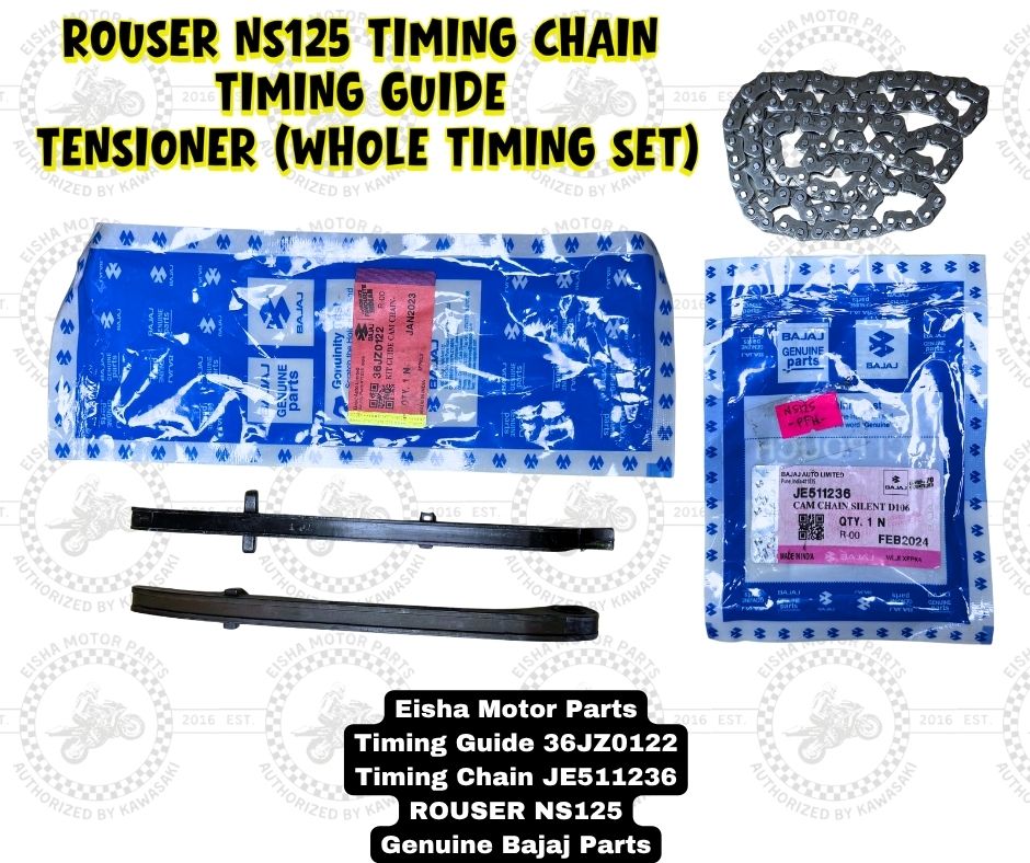 Genuine Parts Kawasaki Bajaj Rouser NS125 125NS Timing Chain & Guide ...