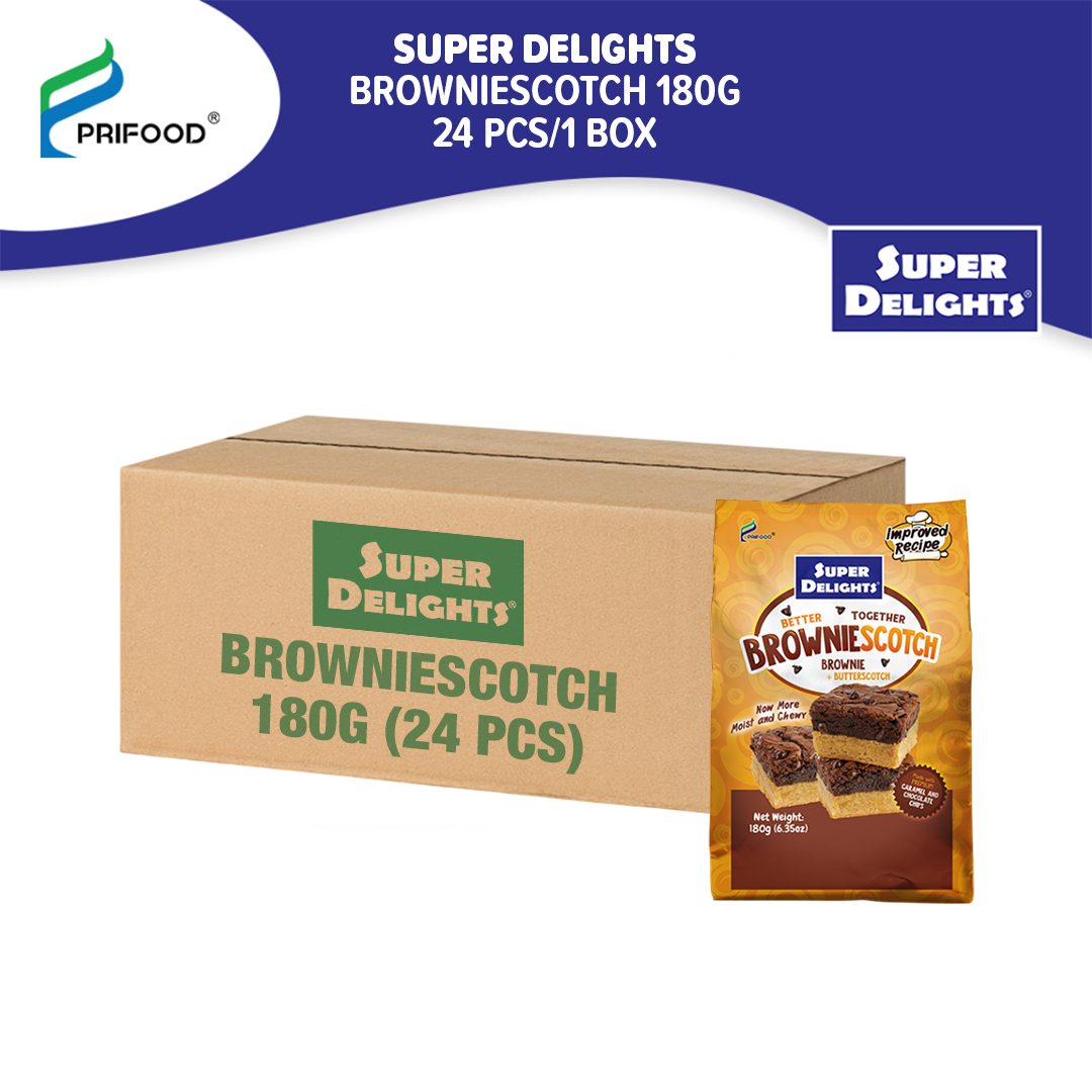 Negosyo Pack Super Delights Browniescotch 180g x 24s (1 box) | Shopee ...